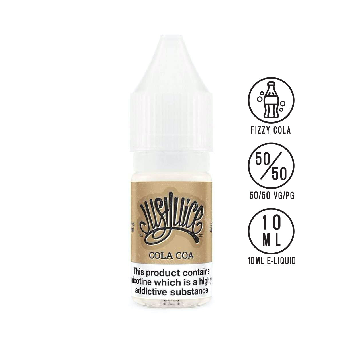 Just Juice - Cola Coa 10ml at The Ace of Vapez – The Ace Of Vapez